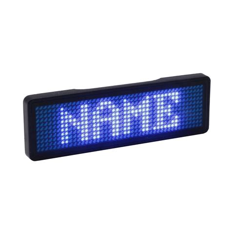 Multi Langauge Programmerbar Led Navneskilt Opplad Vicedeal