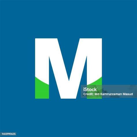 M 레터 마크 로고 벡터 디자인 흰색과 녹색 개념의 상징적 인 브랜드 로고 디자인 M 글자 텍스트 벡터 일러스트 레이 션 0명에