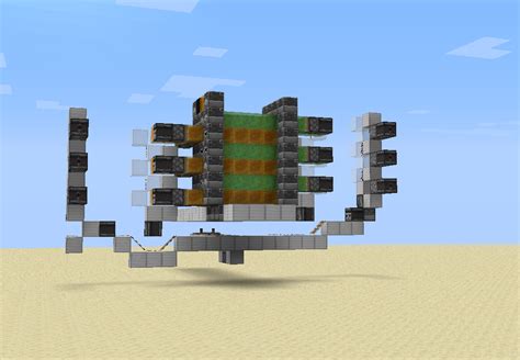 Horizontal Slit Piston Door Using 115 Honey Blocks Minecraft Map