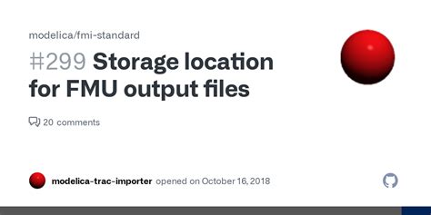 Storage Location For Fmu Output Files · Issue 299 · Modelicafmi