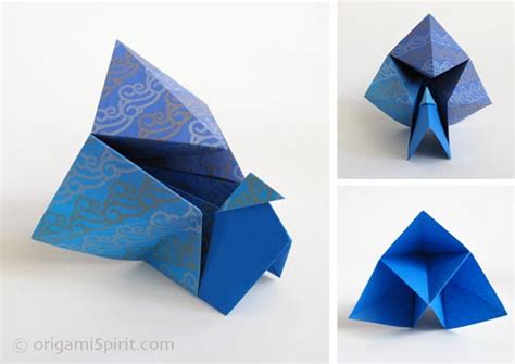Origami Instructions How To Fold An Easy Origami Peacock Or Turkey