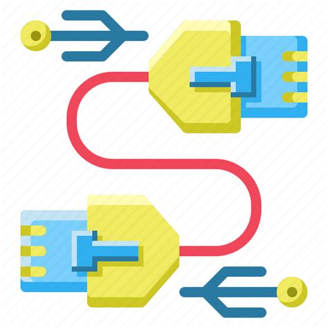 Network Cable Lan Ethernet Connection Icon Download On Iconfinder