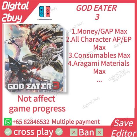 God Eater 3 Save Editor Ge3 Save Modding God Eater 3 Cheats