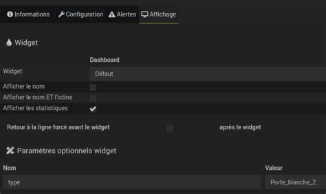 Widget Détat Remis Par Défaut Affichage Du Nom Alors Que Non Demandé