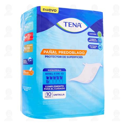 Pañal Predoblado Tena Unitalla 10 pzas