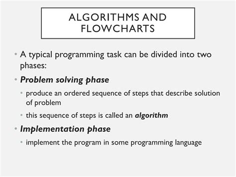 SOLUTION Algorithms And Flowchart Ppt Studypool