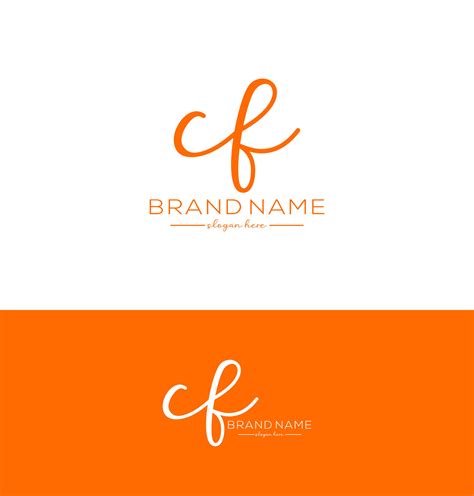 Cf Letter Handwriting Signature Logo Cf Icon Cf Latter Logo Design