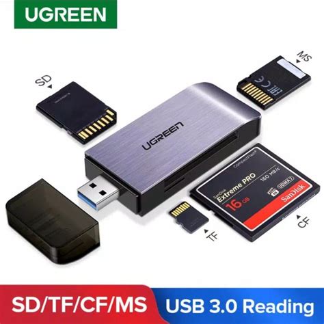 Jual Ugreen Usb Card Reader All In One For CF TF SD SDHC SDXC MMC M Kab Bekasi Real