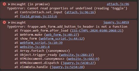 Add Button To Webform Header Is Not Working Frappe Forum