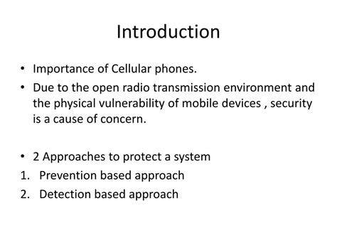 ppt enhancing security using mobile based anomaly detection in