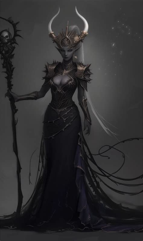Drow High Priestess In 2024 Fantasy Queen Dark Elf Dungeons And