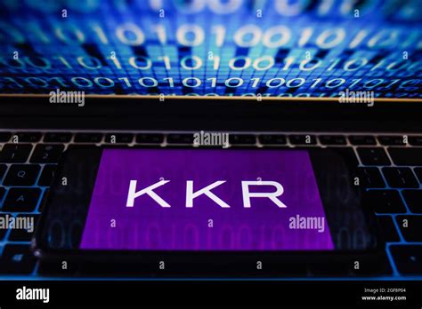 In This Photo Illustration A Kkr Logo Seen Displayed On A Smartphone