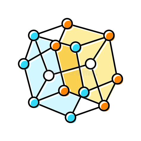 Model Molecular Structure Color Icon Vector Illustration Stock Vector Illustration Of Research