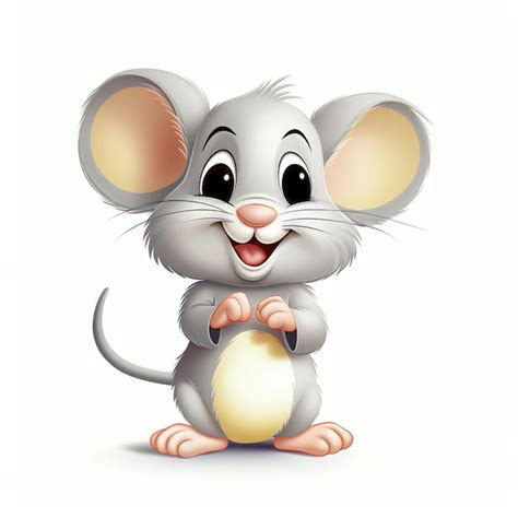 Tiny Mouse Cartoon Vector Illustration Premium Ai Generated Image