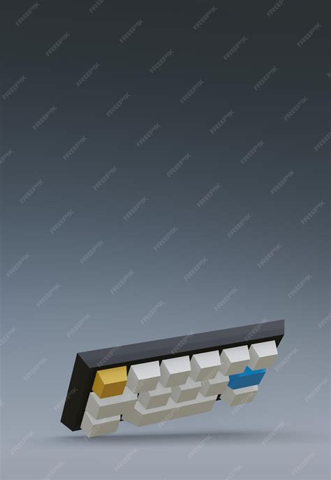 Premium Photo 3d Illustration Computer Keyboard Objects With Cool