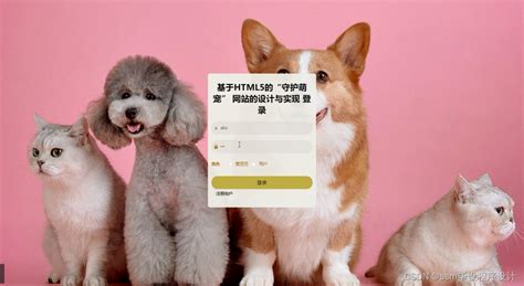 node js毕业设计基于html5的“守护萌宠”网站的设计与实现（express 附源码） 简单宠物网站 前端代码 csdn博客