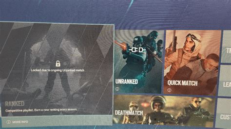 Trapped In Unranked Map Reconnect Loop Rrainbow6