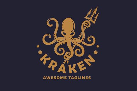 Octopus Holding Trident Graphic By Krustovin · Creative Fabrica