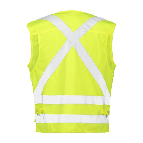 Chaleco Activex Geologo Alta Visibilidad 360° Verde Fluor Treck Cl