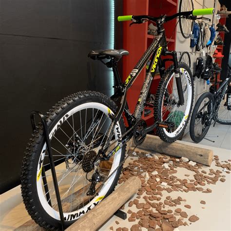 Bicicleta VikingX Tuff Aro Tourney Preto E Verde Shopbike