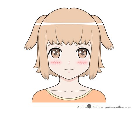 How To Draw Anime Dog Girl Step By Step Animeoutline