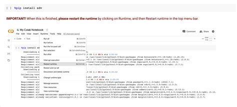Google Colab Tutorial Importerror Numpy Core Multiarray Failed To