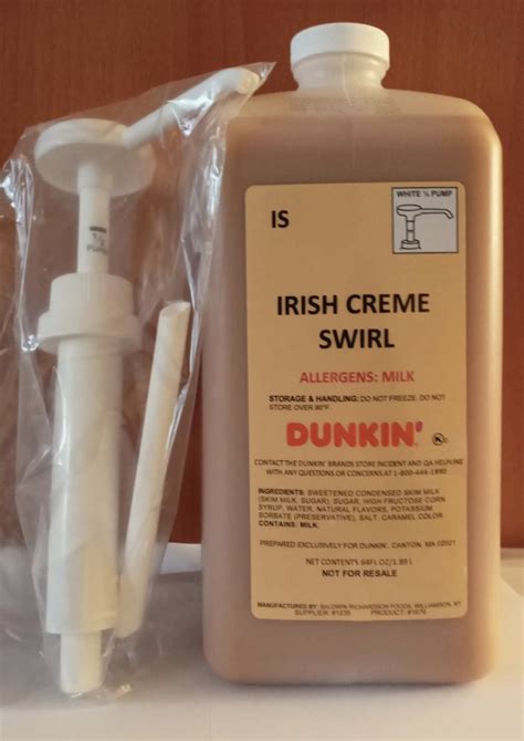 Dunkin Donuts Irish Creme Swirl With Pump See Description First