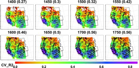 Cross‐validated R² For The Gridded Cold‐season Standardized Download Scientific Diagram