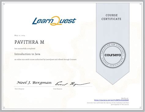 Pavithra M On Linkedin Java Programming Certificate Achievement