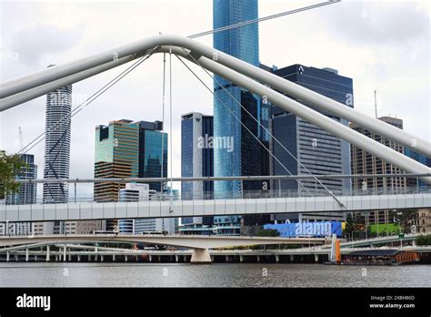 Detail Of The Neville Bonner Bridge Connecting South Bank Cultural