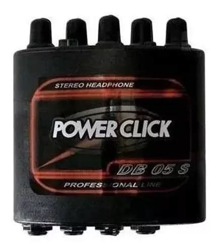 Amplificador Headphone Power Click Db 05 Stereo Fonte Db05st