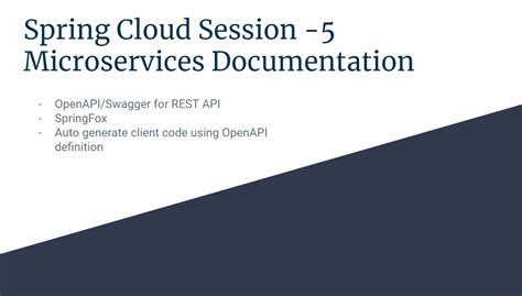 Spring Cloud Session 5 Microservices Documentation
