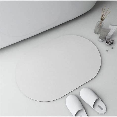 Tapis De Bain En Pierre De Diatomite Antidérapant Et Anti Moisissure À