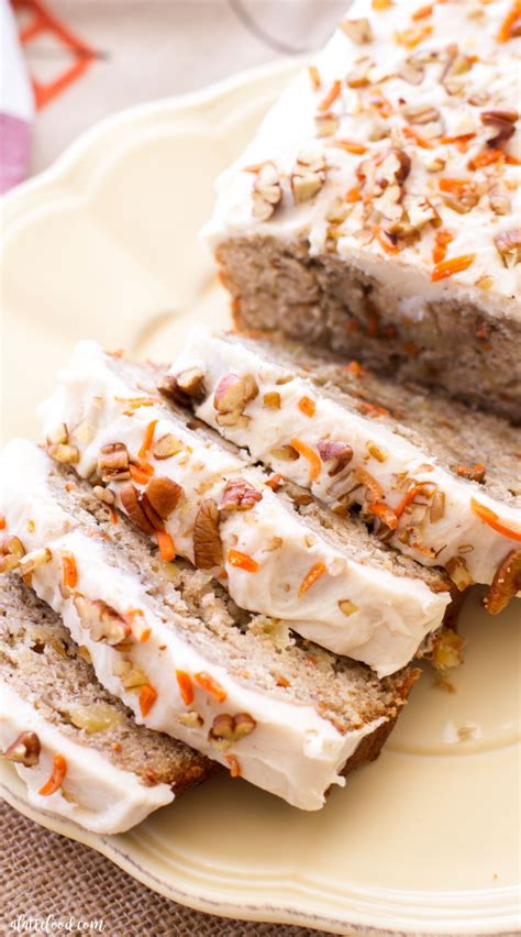 Carrot Cake Banana Bread A Latte Food