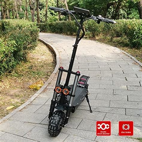 HWWH Scooter Eléctrico Plegable Patinete Electrico Todoterreno Adultos Acelerador Puños
