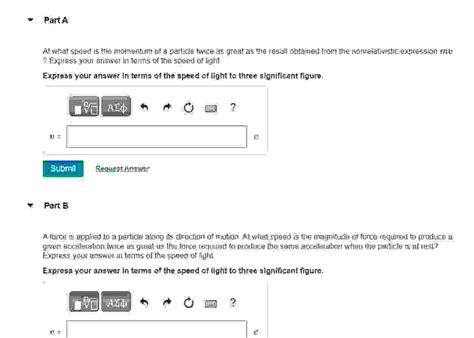 Part Aexpress Your Answer In Terris Of The Speed Of