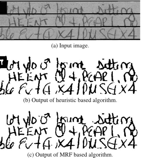 Open Access Handwritten Carbon Form Preprocessing Based On Markov
