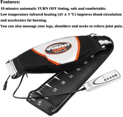 Electric Vibrating Massager Waist Trimmer Slimming Heating Belt Withweight Loss Burning Fat On