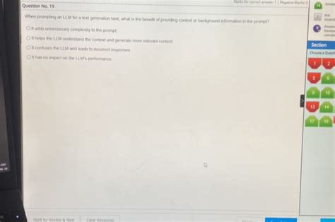 Question No Marks For Correct Answen I I StudyX