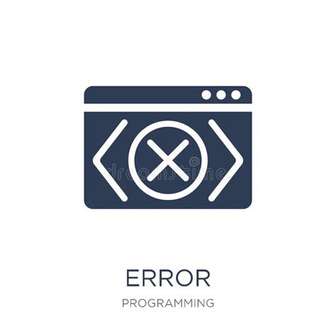 Error Icon Trendy Flat Vector Error Icon On White Background Fr Stock Vector Illustration Of