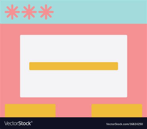Window Web Technology Element Design Royalty Free Vector