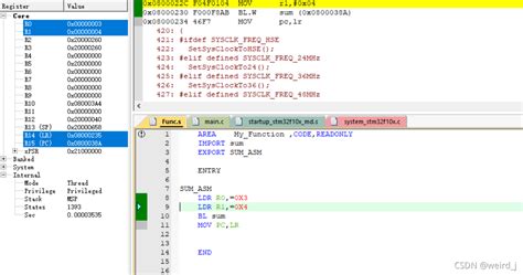 Stm32 C 语言和汇编语言混合编程stm32 C语言可以嵌入汇编语言 Csdn博客