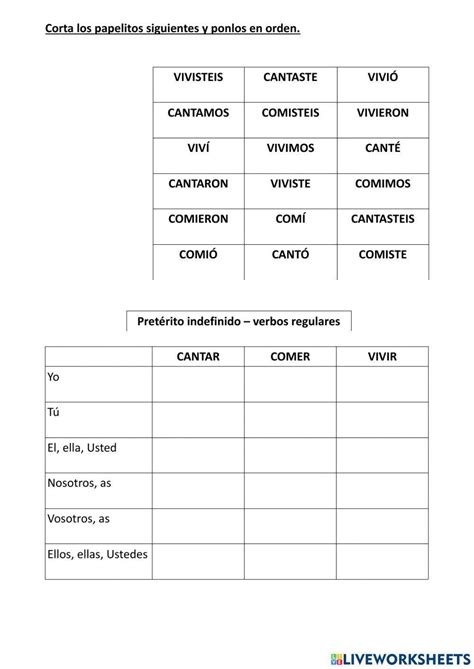 Repasamos Los Verbos Online Exercise For Live Worksheets 53 Off