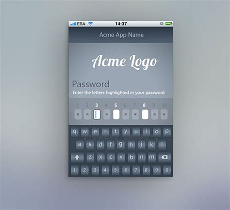 Password Input Screen On Behance