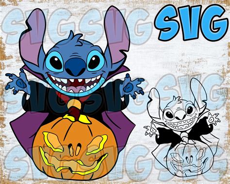 Stitch Halloween Svg Stitch Disney Sgv Disney Inspired Etsy