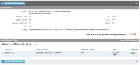 ESXi How To Find HBA NIC Driver Firmware Version Virtual Allan