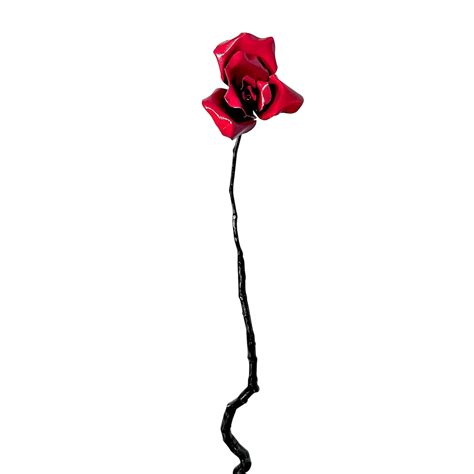 Les Bois Dormants No 111 Sculpture Fleur En Acier De Jeff Alarie