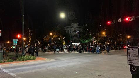 Most Demonstrators Clear Denton Square After Trooper Takes A Knee With