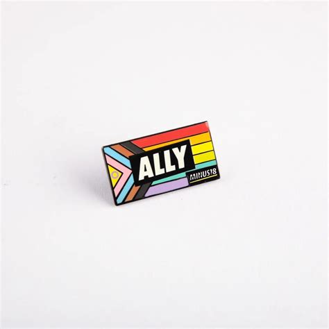 Minus18 Lgbtqia Ally Pin Purpose Precinct