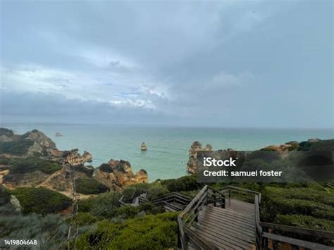 Praia Dona Ana 해변 Ponta Da Piedade는 청록색 바닷물과 절벽 포르투갈 아름다운 도나 아나 비치 라고스